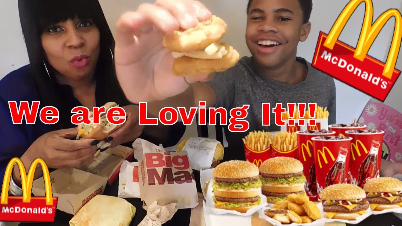 McDonald's🍔 Funny Feast 🍟 Mukbang Eating Show - YouTube
