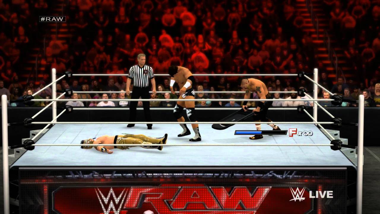 Fatal Four Way Elimination Match (WWE 2K16) - YouTube
