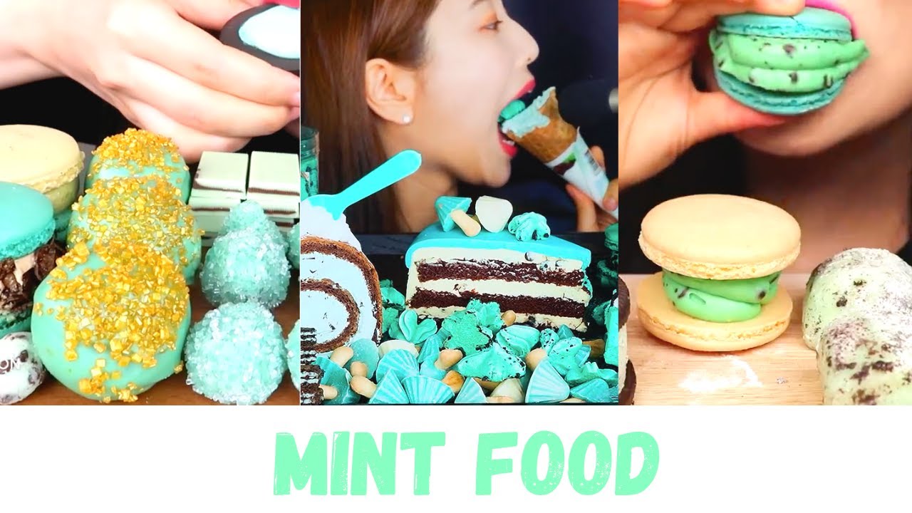 mukbangers eating mint food | ASMR Compilation - YouTube