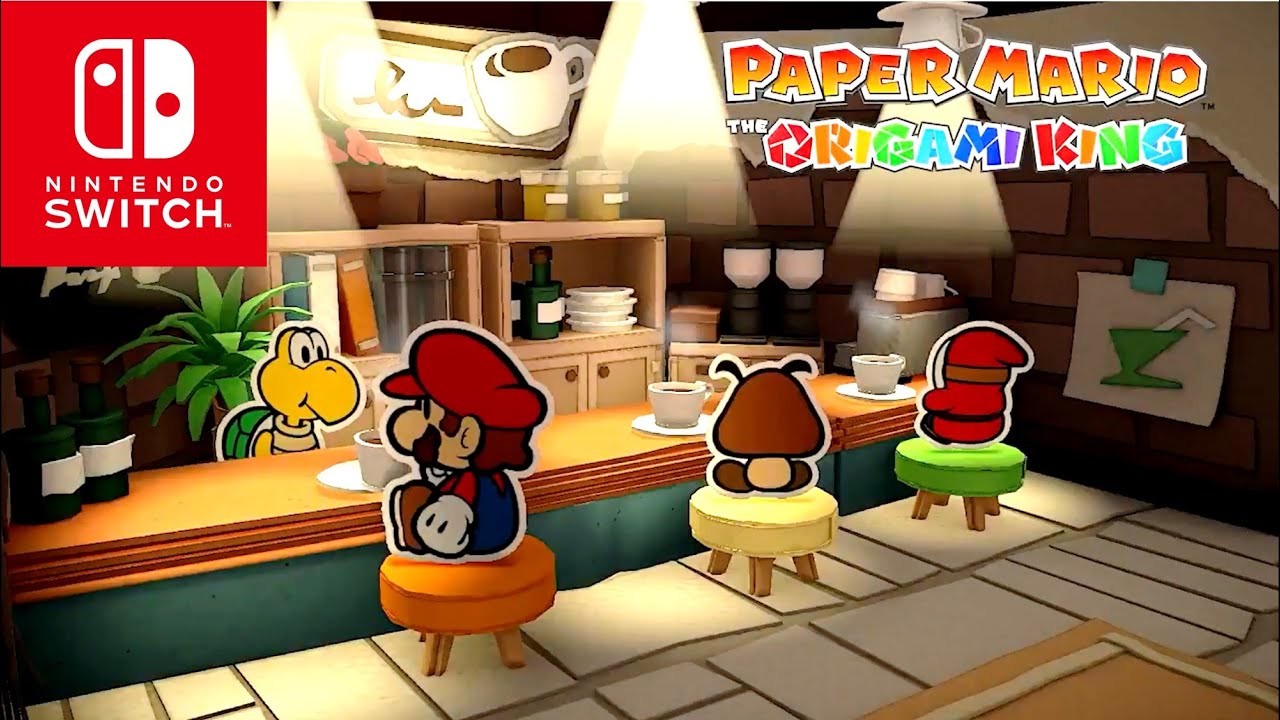 Paper Mario The Origami King - Tema Musical de la Cafetería OST ...