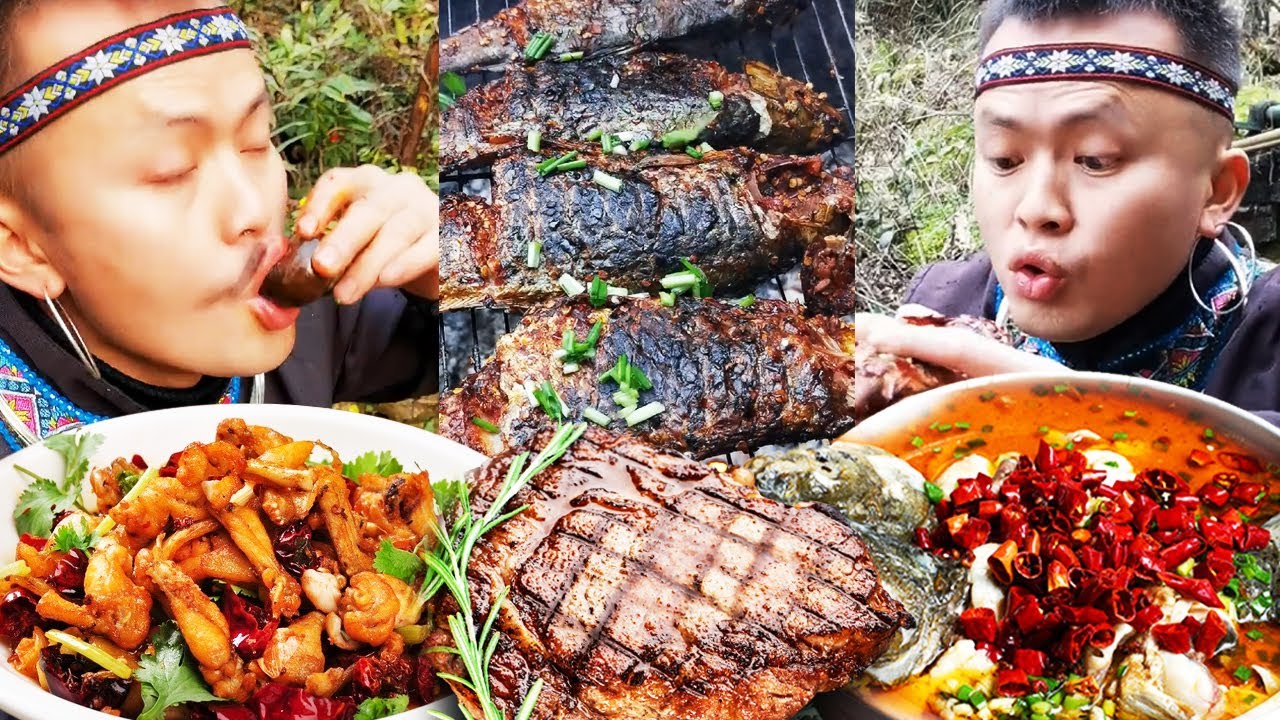 😏【ASMR MUKBANG】A collection of Miao specialties丨Chinese Food Eating ...