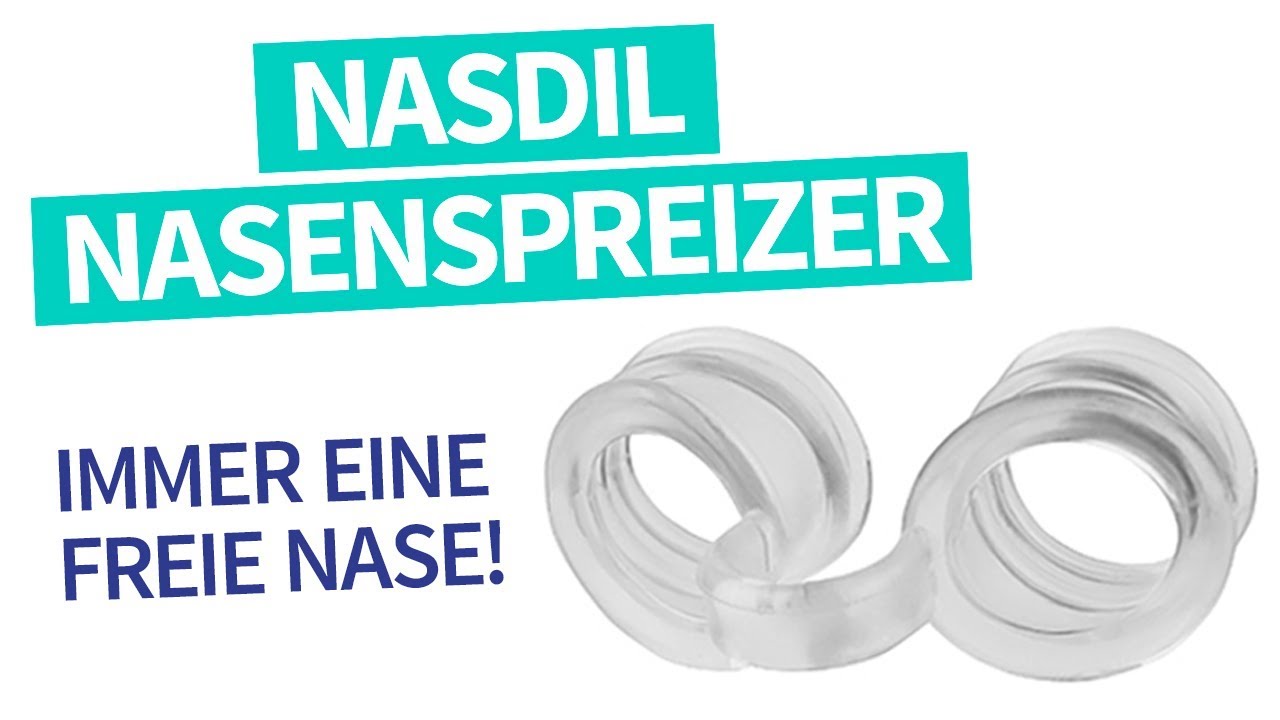 Nasdil Nasenspreizer - freie Nasenatmung schell und einfach - YouTube