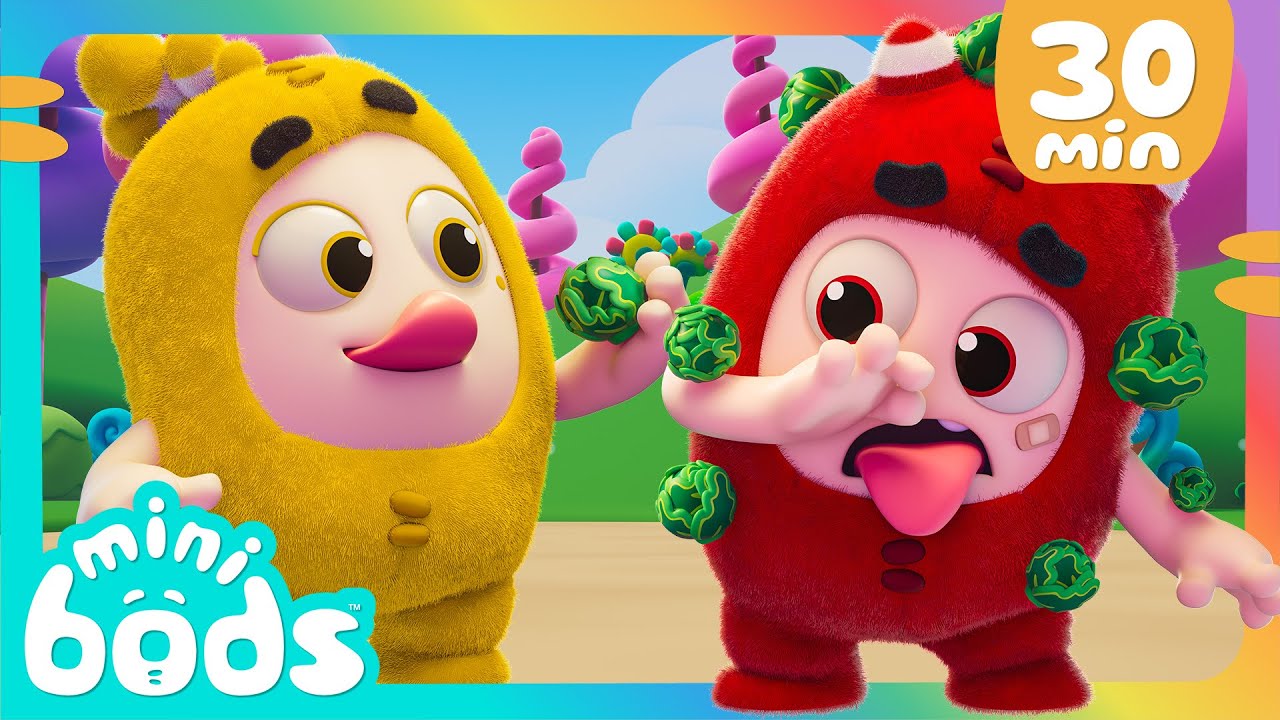 Yucky greens | Minibods | Baby Oddbods | Kids Learn ! | Kids Cartoons ...
