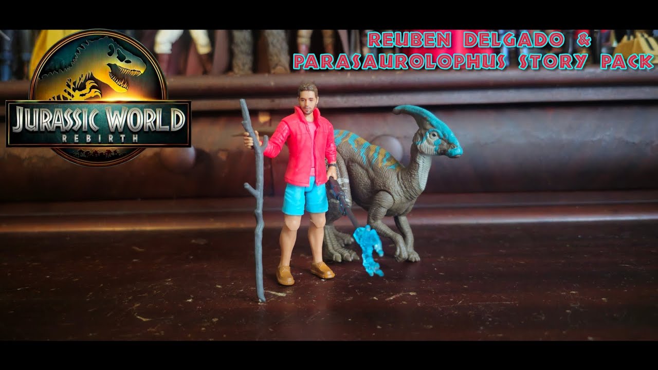 Jurassic World Rebirth Reuben Delgado & Parasaurolophus Review - YouTube