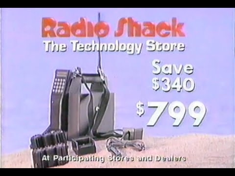 1989 Old School Cell Phone Ad From Radio Shack - YouTube
