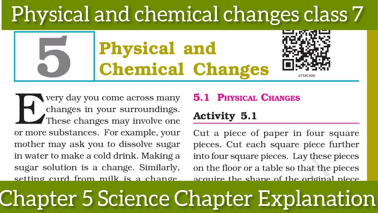 Physical and chemical changes class 7 chapter 5 Science Chapter ...