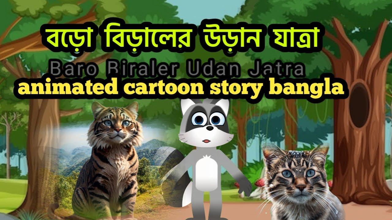 Baro Biraler Udan Jatra - Animated Cartoon Story bangla😂 animation ...