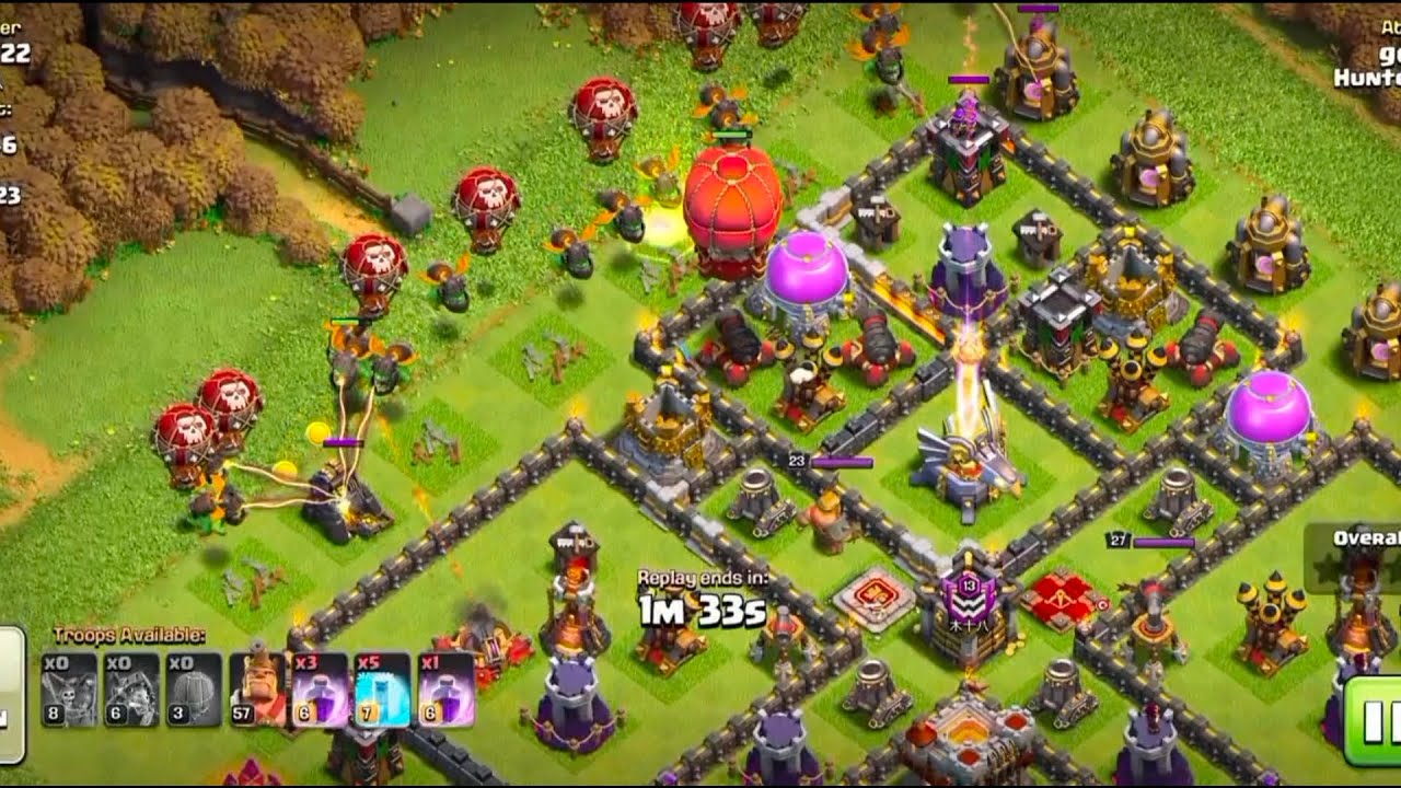 Inferno Dragon Attack with no Queen and Warden | Op Attack - YouTube