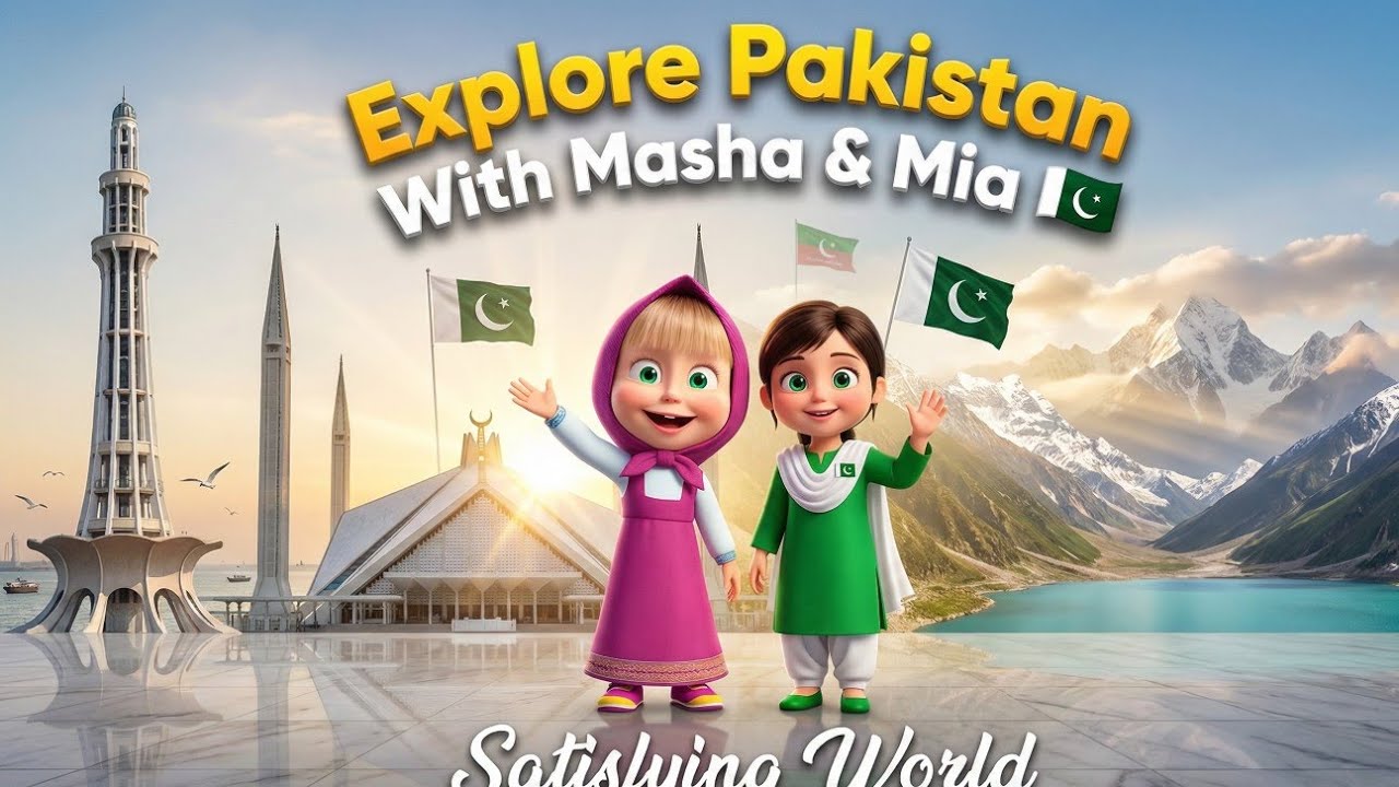 Explore Pakistan 🇵🇰 | Masha & Mia Travel Song | Minar-e-Pakistan ...