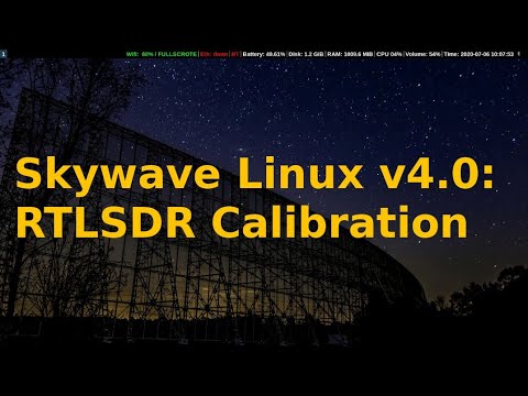 RTLSDR Auto Calibration | Skywave Linux v4 | Software Defined Radio - YouTube