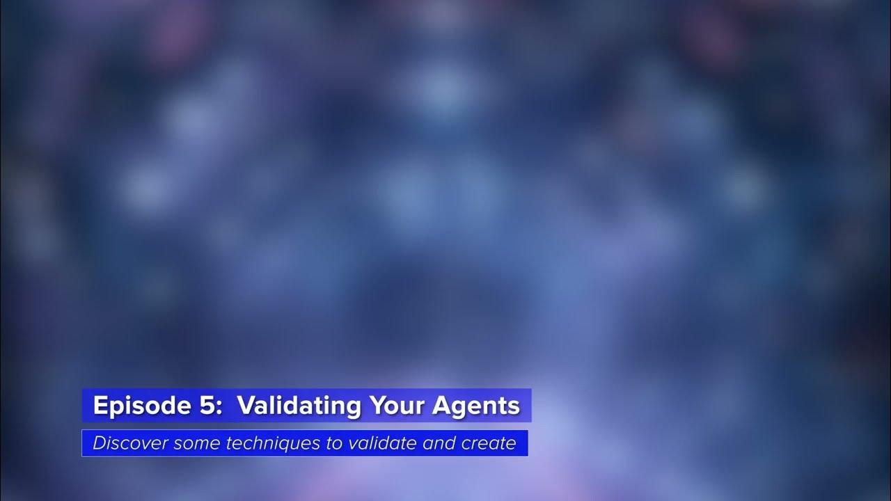 Agentic AI Solutions / Adaptive AI Solutions - Episode 5: Validating Agents - YouTube