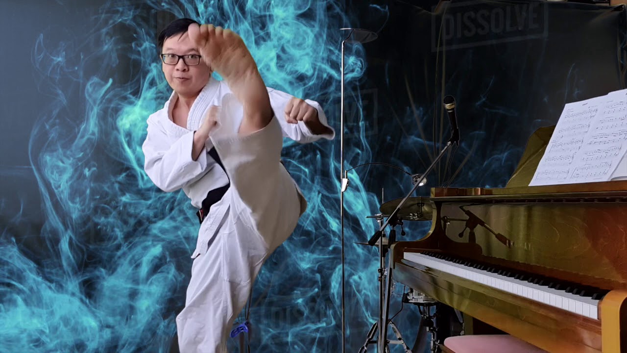 Karate Drills - front punch, reverse punch, roundhouse kick - YouTube