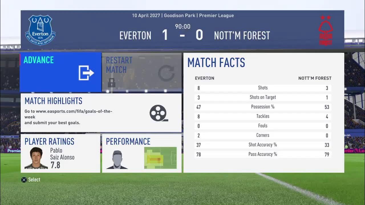 Nottingham Forest S:9 2026-2027 EPL Match 32 @ Everton (19-7-5) - YouTube