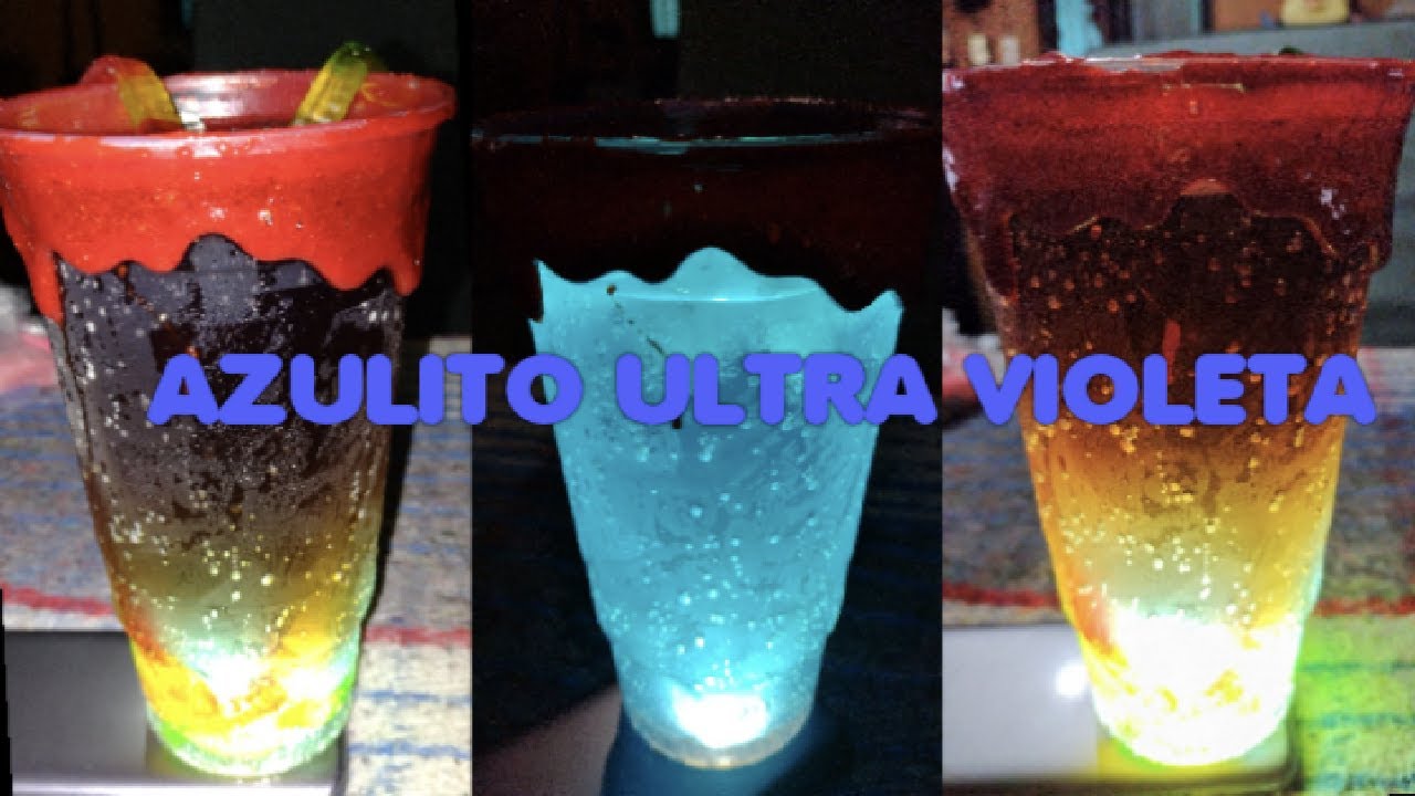 💙🤩AZULITO ULTRAVIOLETA💜|COMO PREPARAR UN AZULITO 2021 [Azulito bebida ...