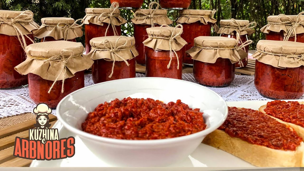 Ajvar tradicional me speca të pjekur! Shija e ajvarit nuk ben te mungoj ...