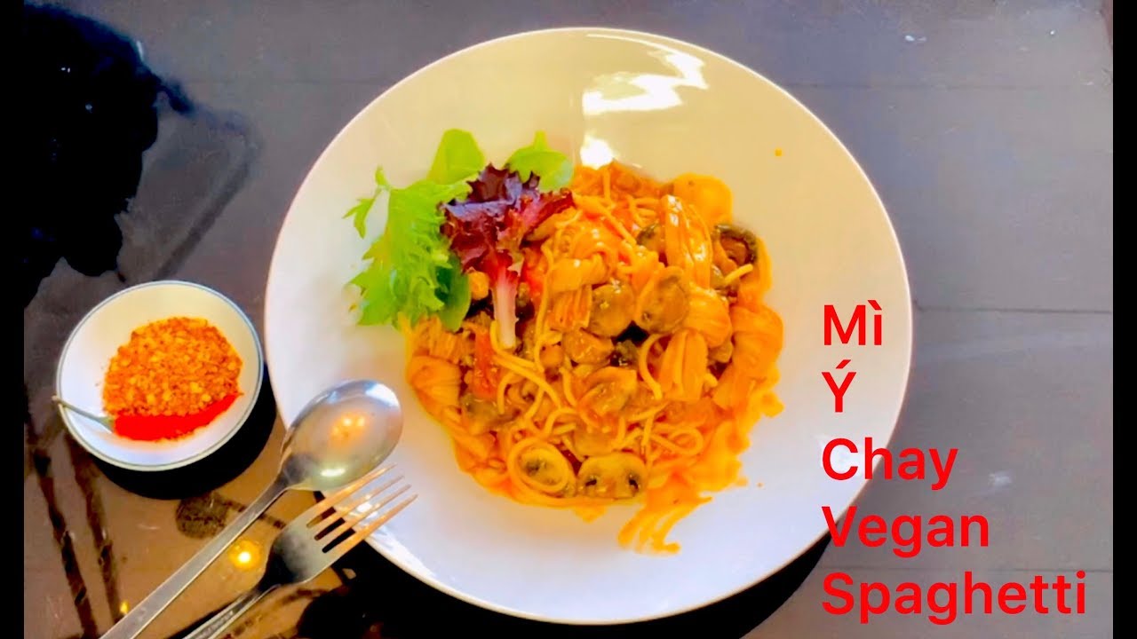 Mì ý chay (vegan spaghetti ) , cuộc sống san Jose siliconValley usa ...