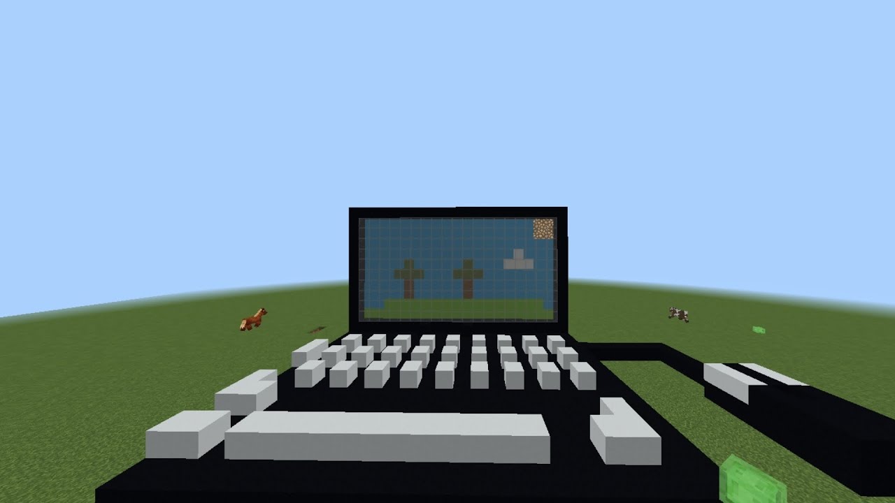 Watch me Build a Laptop in Minecraft - YouTube
