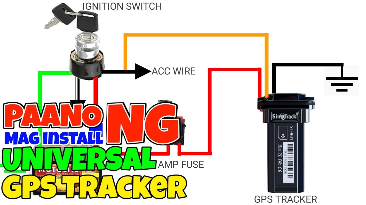 UNIVERSAL GPS TRACKER PARA SA LAHAT NG MOTOR WIRING DIAGRAM - YouTube