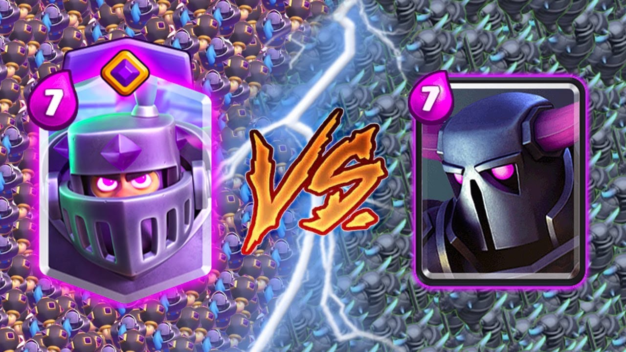 EVOLVED MEGA KNIGHT vs NORMAL PEKKA - Clash Royale Challenge - YouTube
