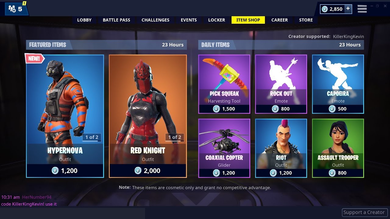 NEW HYPERNOVA SKIN + ROCK OUT EMOTE: Fortinte Item Shop - YouTube