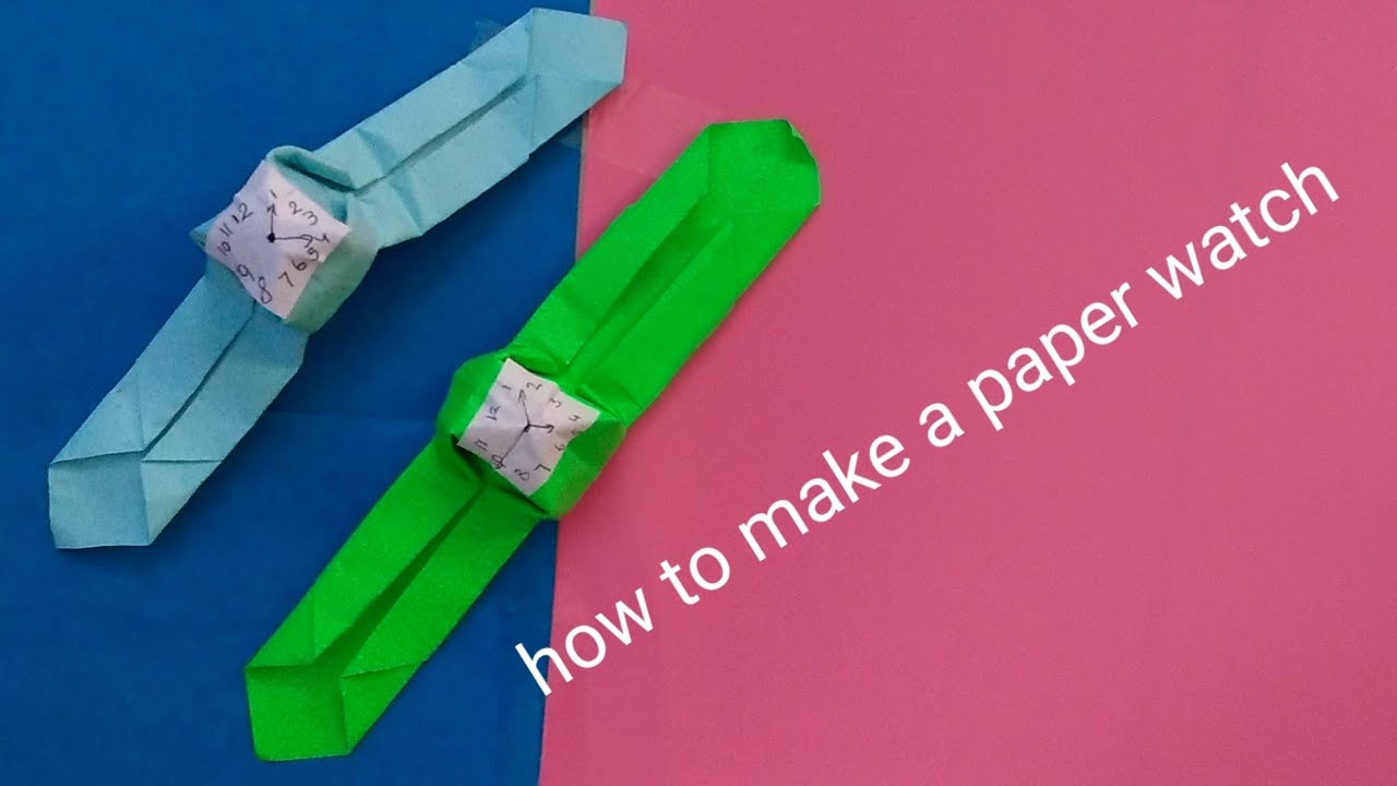 how to make a paper watch| origami paper watch| paper craft| sreya art ...