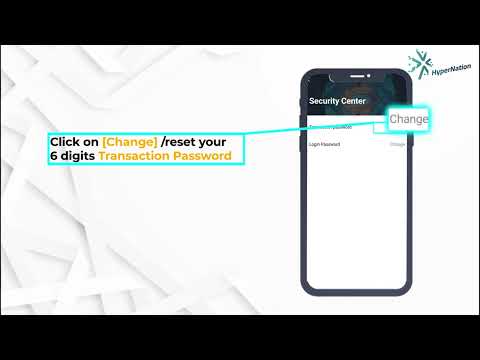 4. Change or Reset transaction password