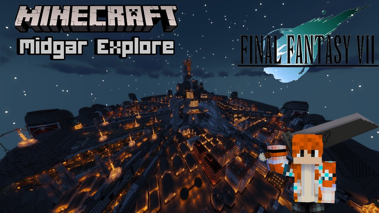 MineCraft Map Midgar [Final Fantasy VII] - YouTube