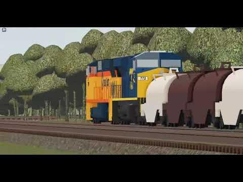 CSX Chessie AC6000 Leading Coil Unit Train. - YouTube