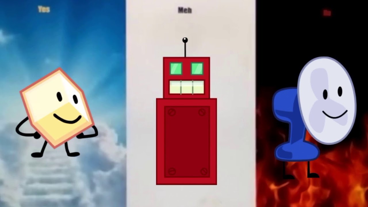 My yes meh and no list ( BFB Edition) - YouTube