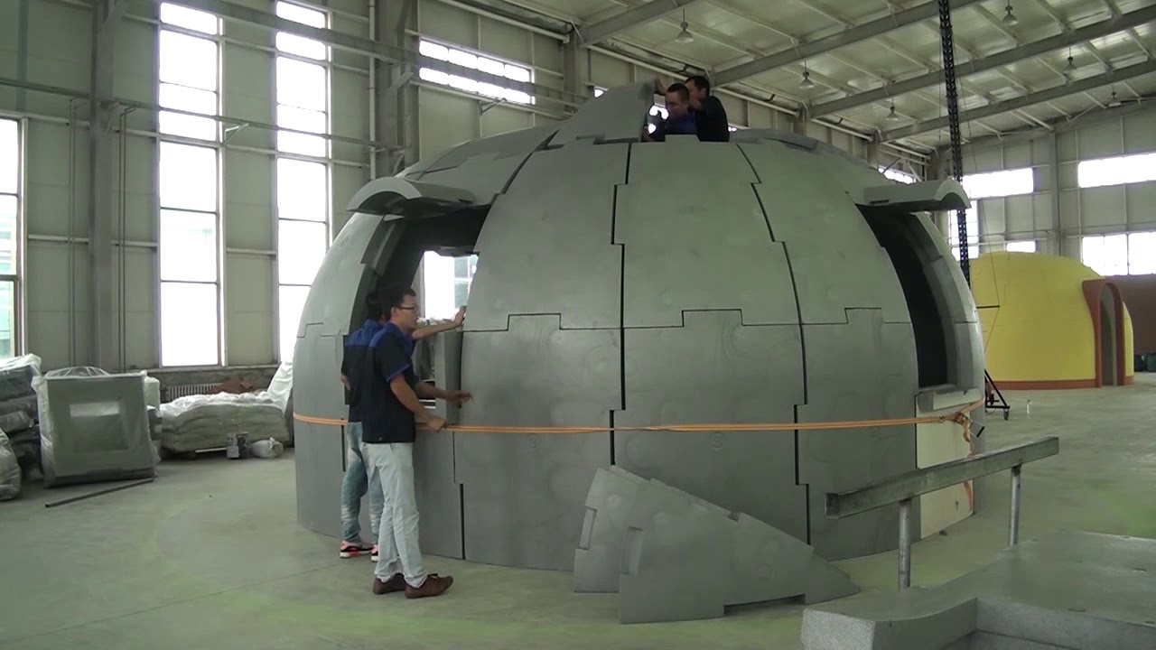 Installation guide for Dome house (27㎡) (B) - YouTube