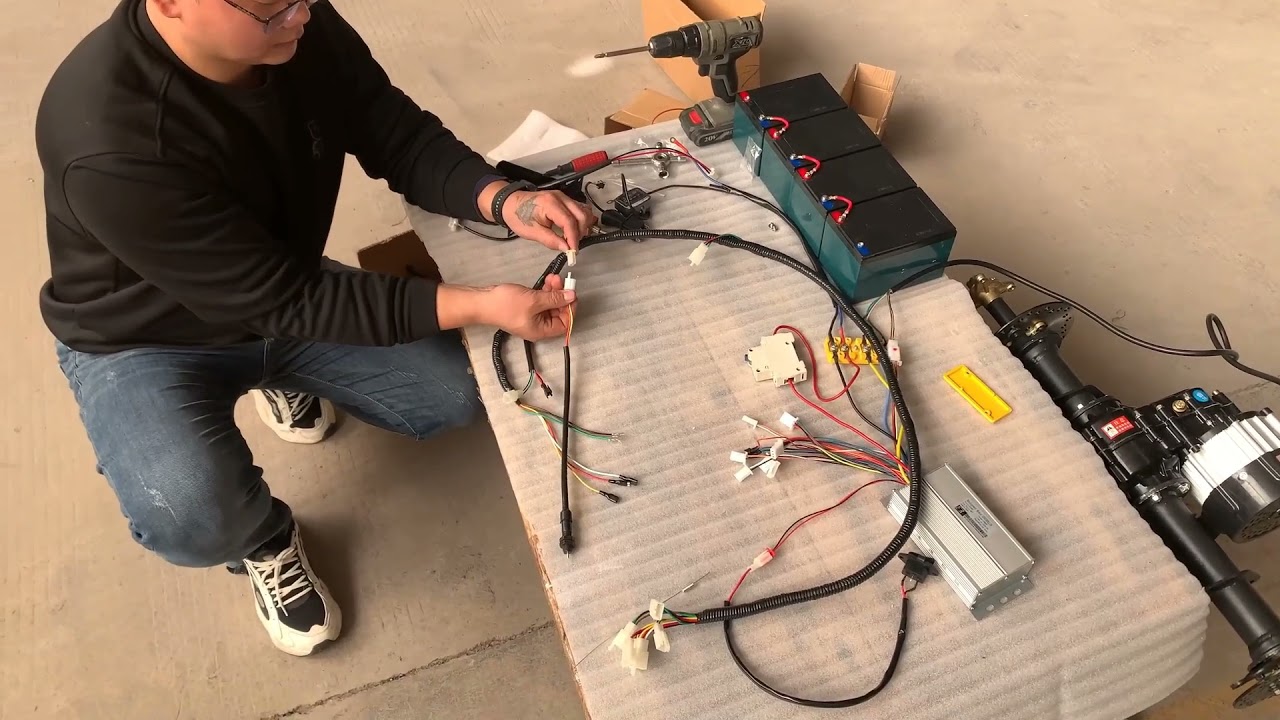 How to hook up our Differential axle motor - YouTube