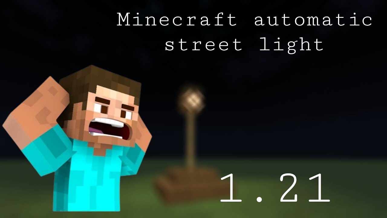 easy automatic street lamp tutorial Minecraft ( 1.21) - YouTube