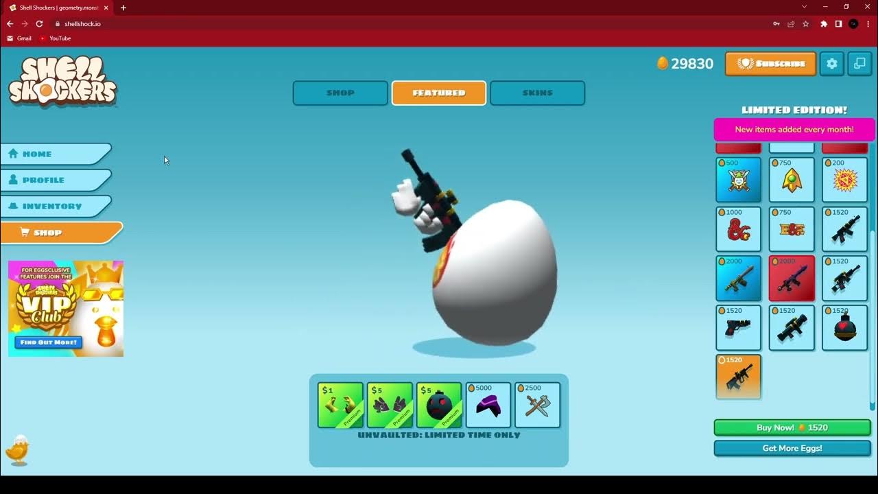 Eggventure Update (New skins and maps) | Shell Shockers - YouTube