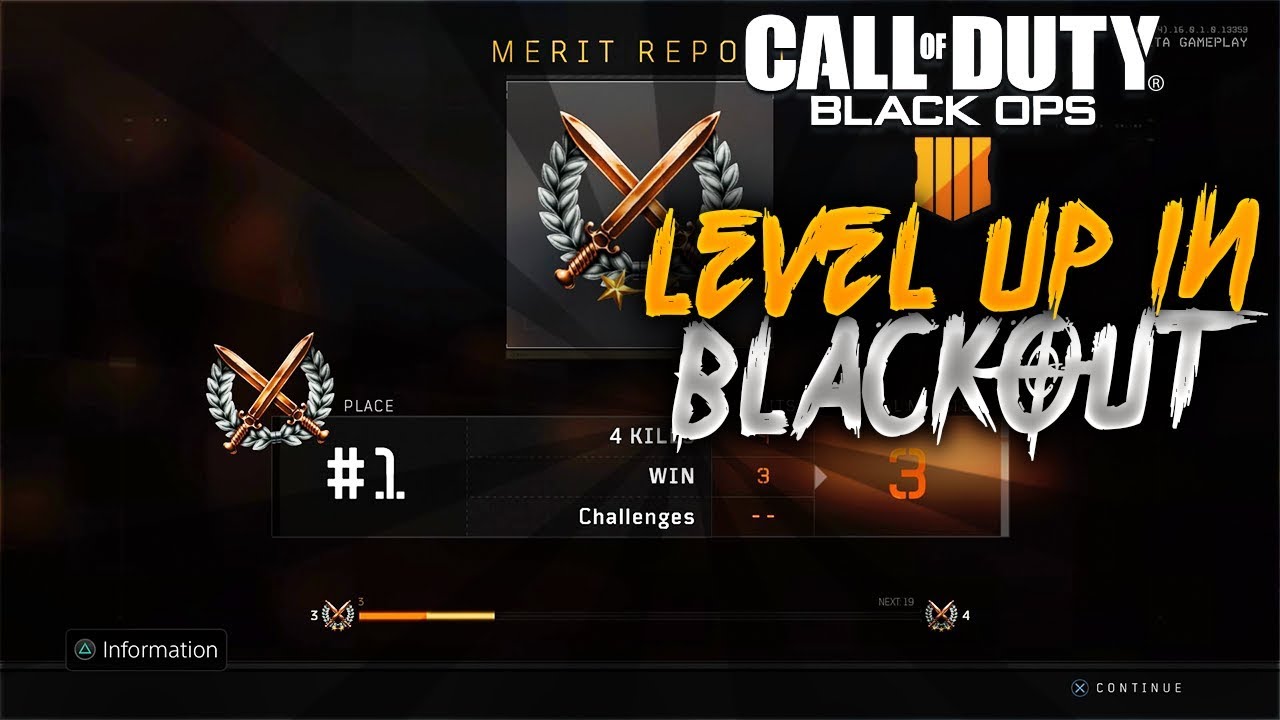HOW TO LEVEL UP FAST IN BLACK OPS 4 BLACKOUT! - BLACK OPS 4 FASTEST WAY ...