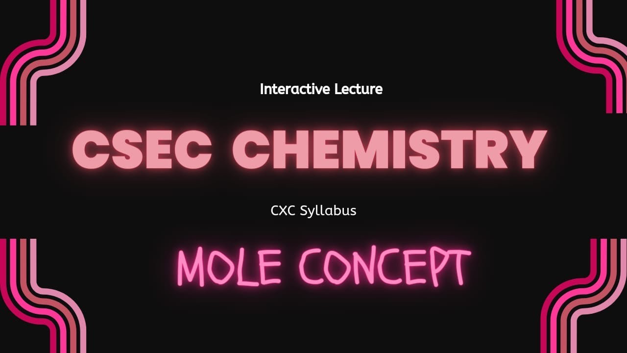 CSEC Chemistry lesson| Introduction to Mole Concept - YouTube