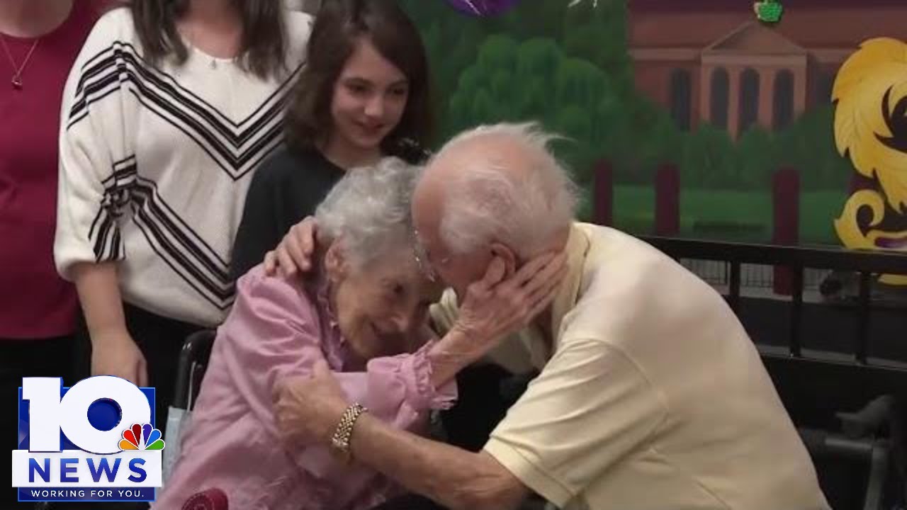 Elderly couple celebrates 81 years of love - YouTube