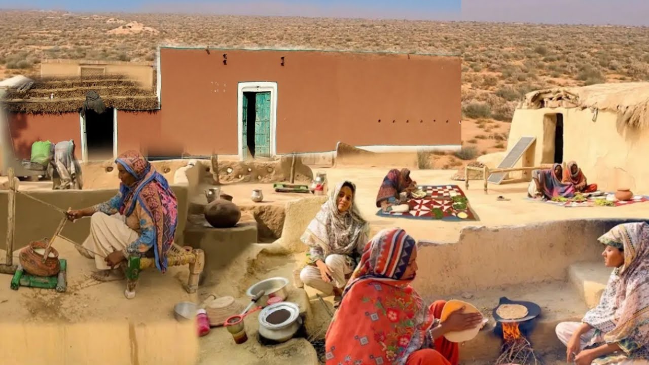 Old traditional village life & cooking by desert women | village ...