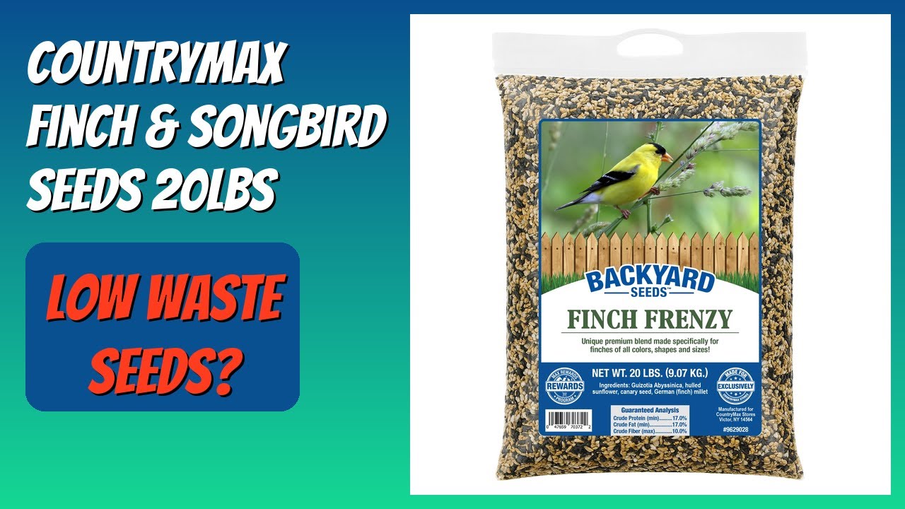 REVIEW (2026): CountryMax Finch & Songbird Seeds 20lbs. Features - YouTube