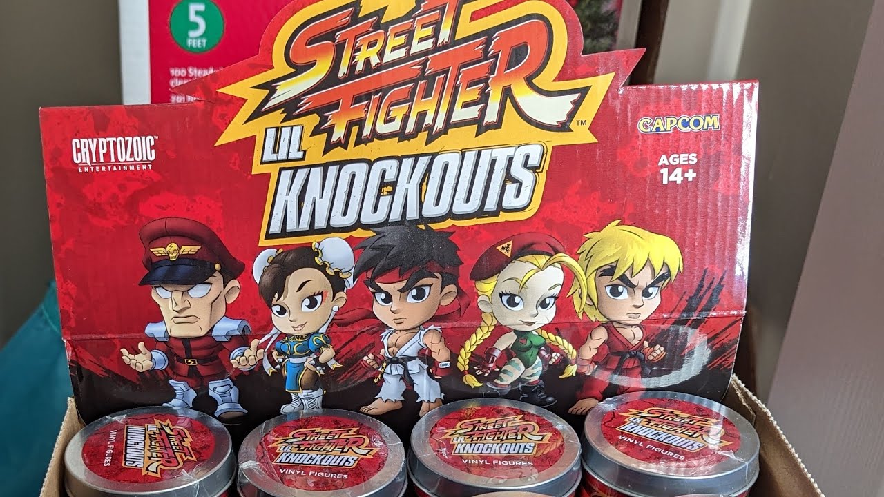 Street Fighter LiL Knockout Tins Figures Opening.......... - YouTube