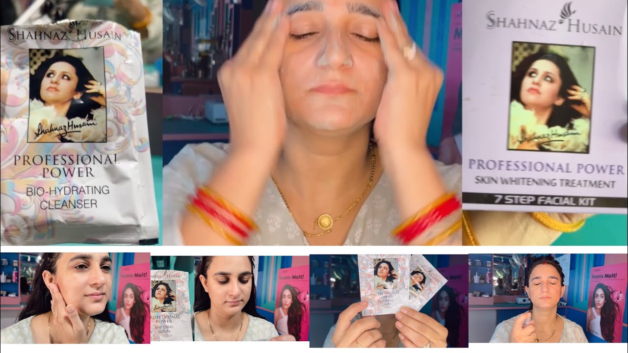 SHAHNAZ HUSAIN PROFESSIONAL Skin Whitening Treatment 7 step facial kit ...