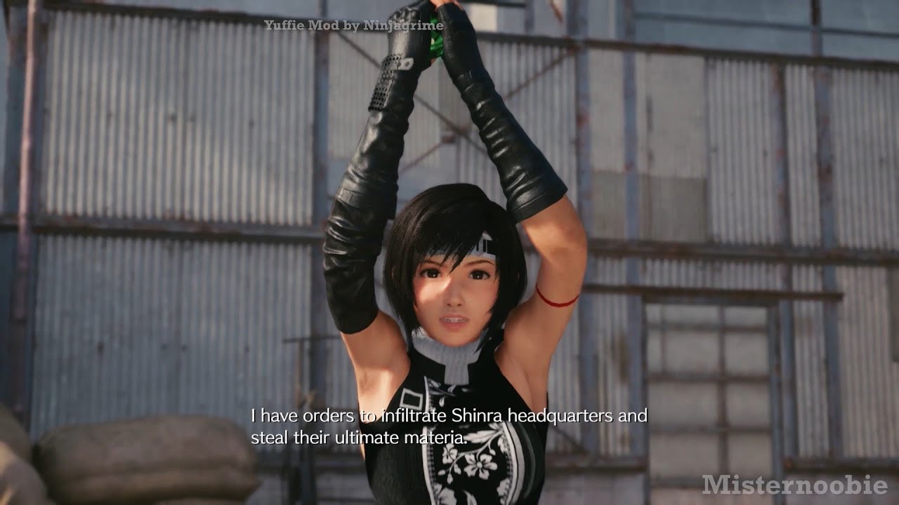 Yuffie Advent Children mod - Final Fantasy VII Intergrade MOD - YouTube