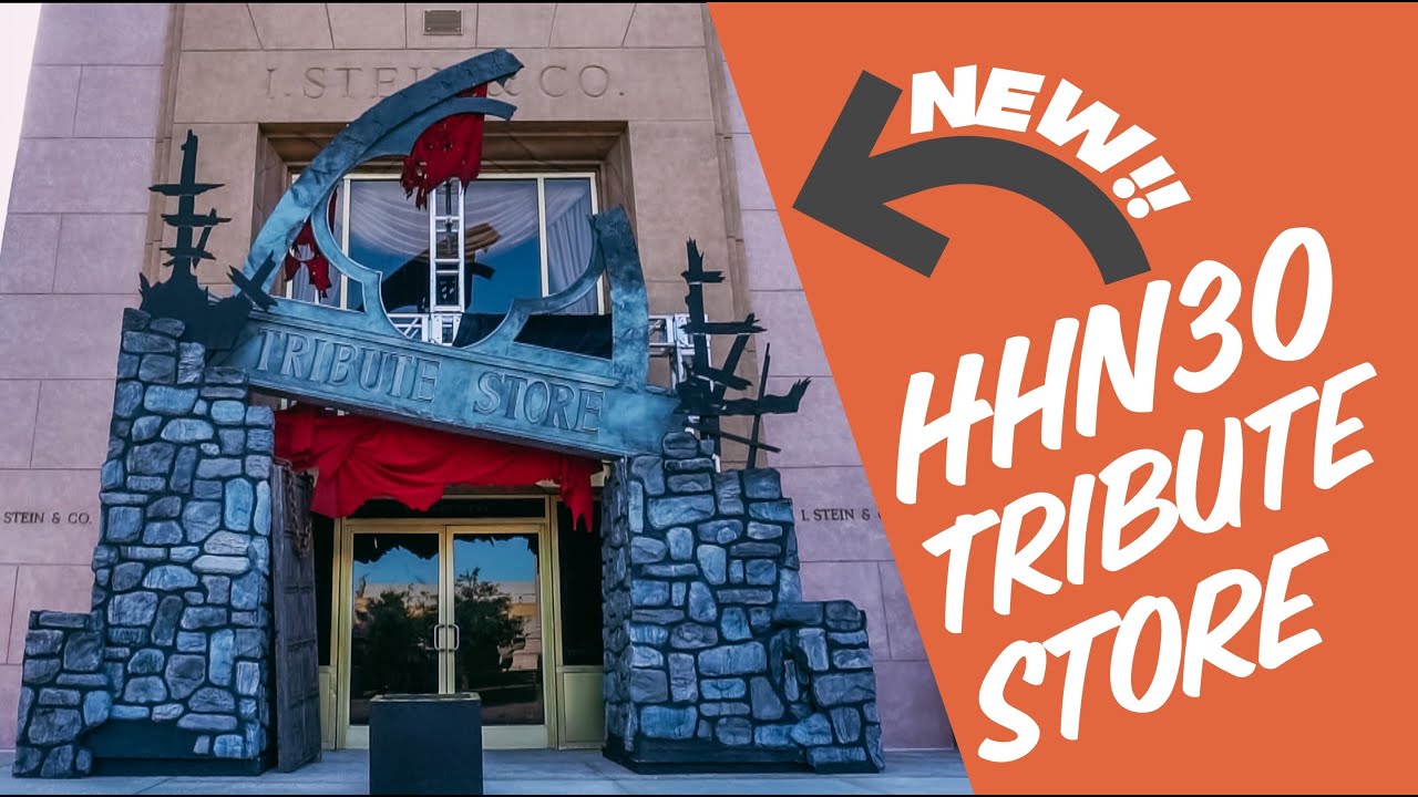 HALLOWEEN HORROR NIGHTS 30 TRIBUTE STORE FACADE IS UP!!! HHN 30 UPDATE ...