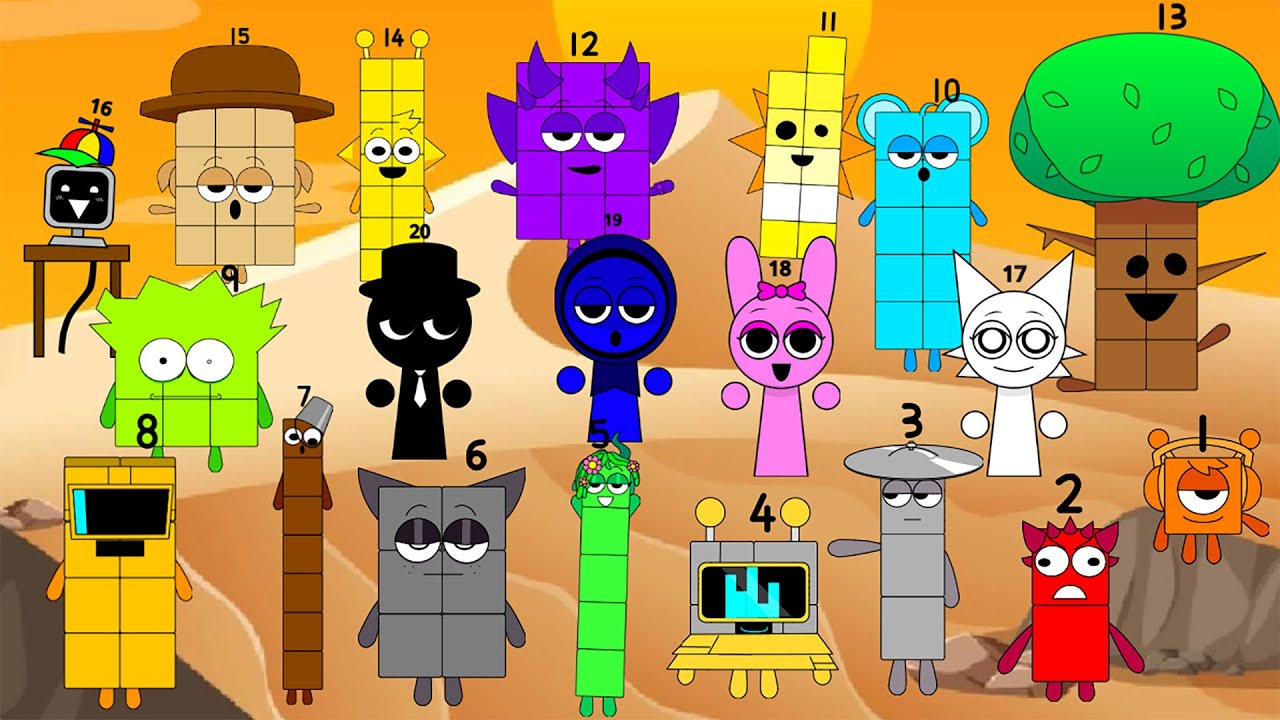 Sprunkiblocks Band 1-20 But Its A Numberblocks Band | Incredibox Music ...