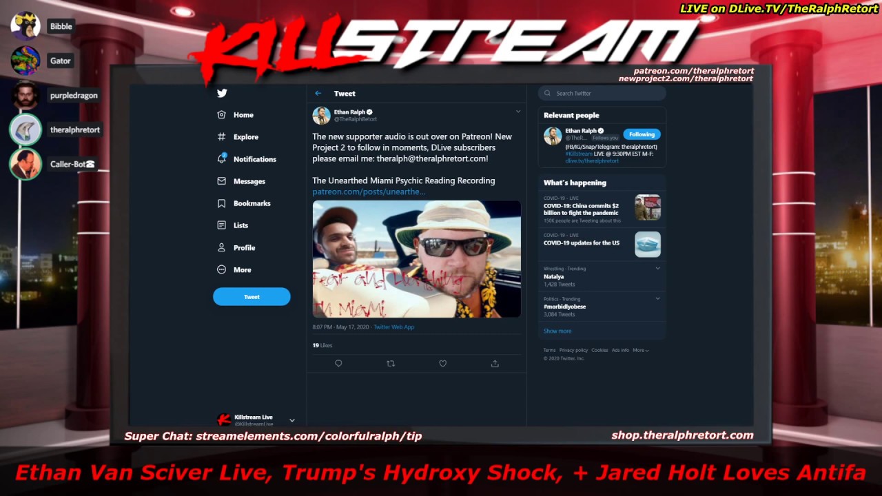 #Killstream - Ethan Van Sciver Live, Trump's Hydroxy Shock, + Ryan ...