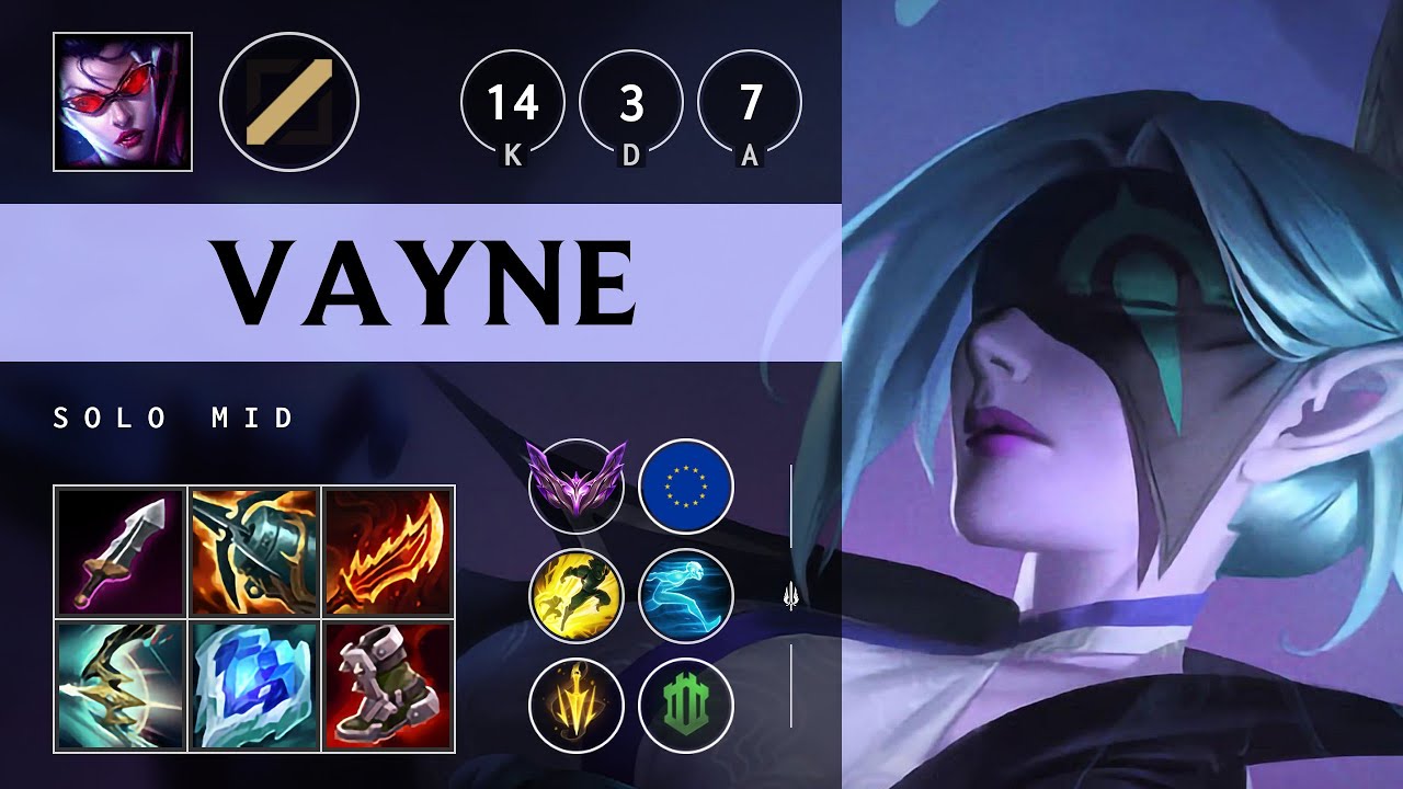 Vayne Mid vs K'Sante: Legendary - EUW Master Patch 14.24 - YouTube