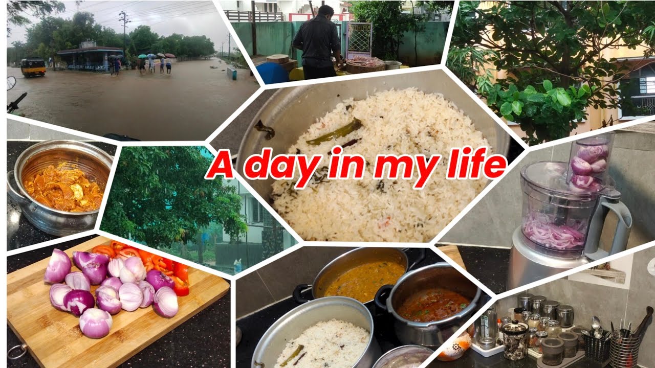 Heavy Rain in Thirunelveli/Ghee rice/Beef Gravy/dalcha Sambar/DIML ...