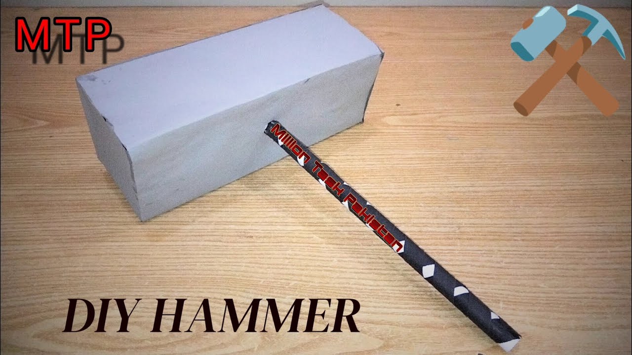 DIY How to make a Hammer From A4 Paper - YouTube