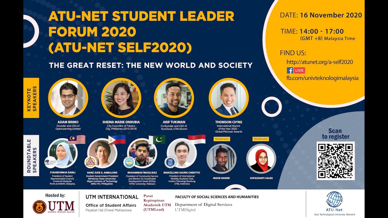 ATU-Net Student Leader Forum 2020 (ATU-Net SeLF 2020) - YouTube