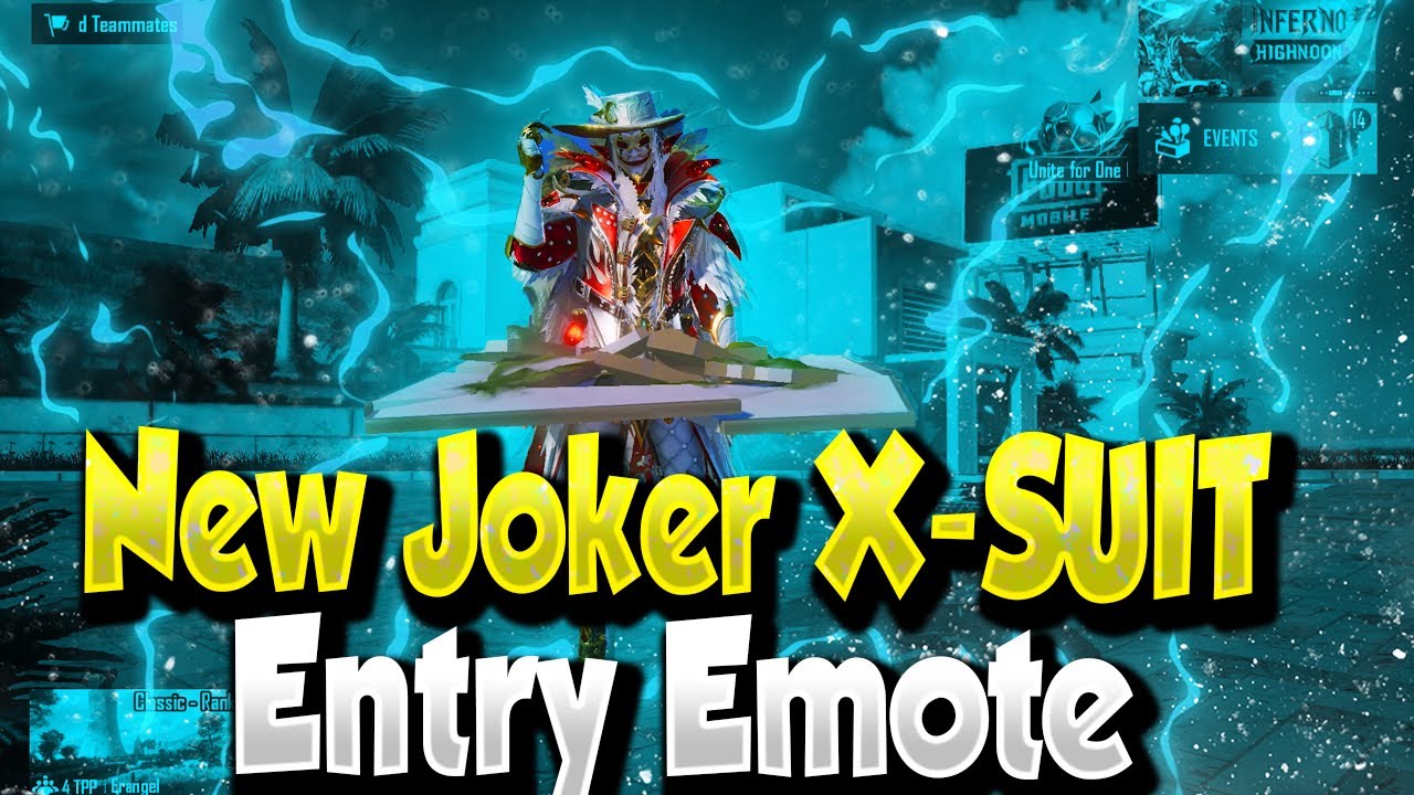 NEW JOKERX-SUIT Solo Entry Emote Un Edit || Un Edit x suit Entry Emote || Sarkar Editz - YouTube
