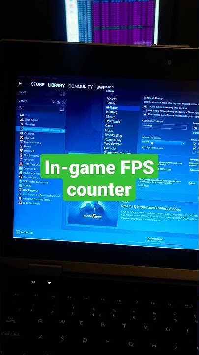 How to Enable Steam FPS Counter - In Game Counter #steam #tipsntricks ...